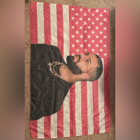 Amazon | Wall Decor | Drake Flag Poster You Can Hang This On Your Wall ...